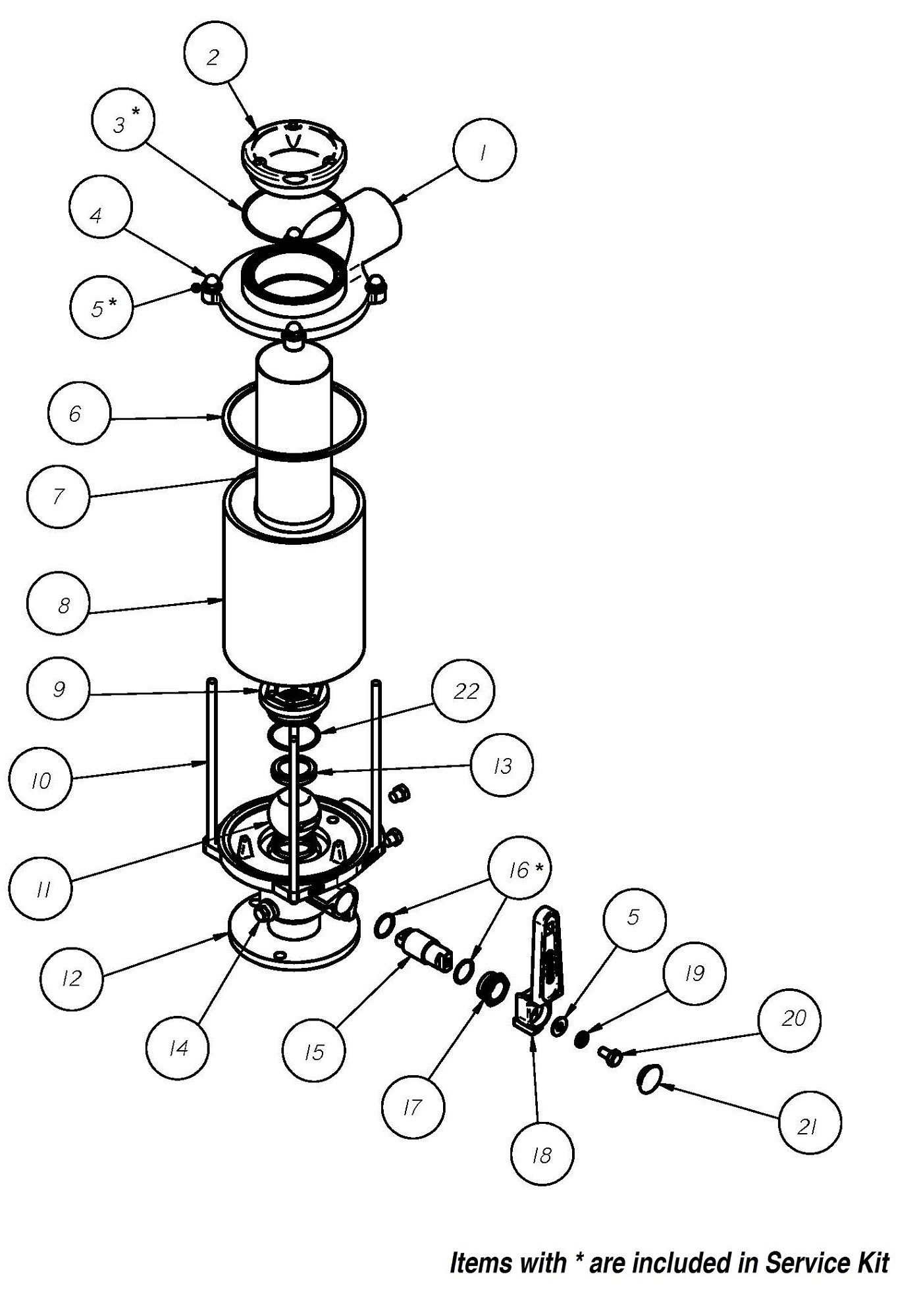 BVS-1500 1-1/2" Strainer Seacock Combination | GROCO