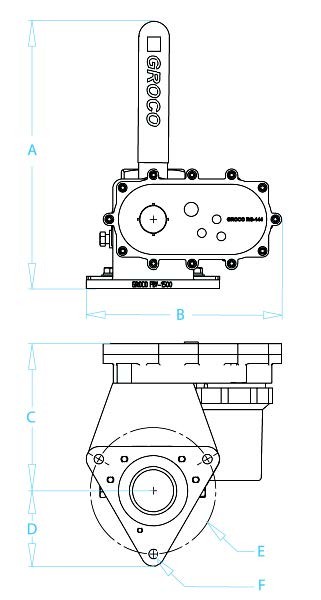 FBVE-1250 24V 1-1/4" 24 Volt Flanged Electric Seacock | GROCO