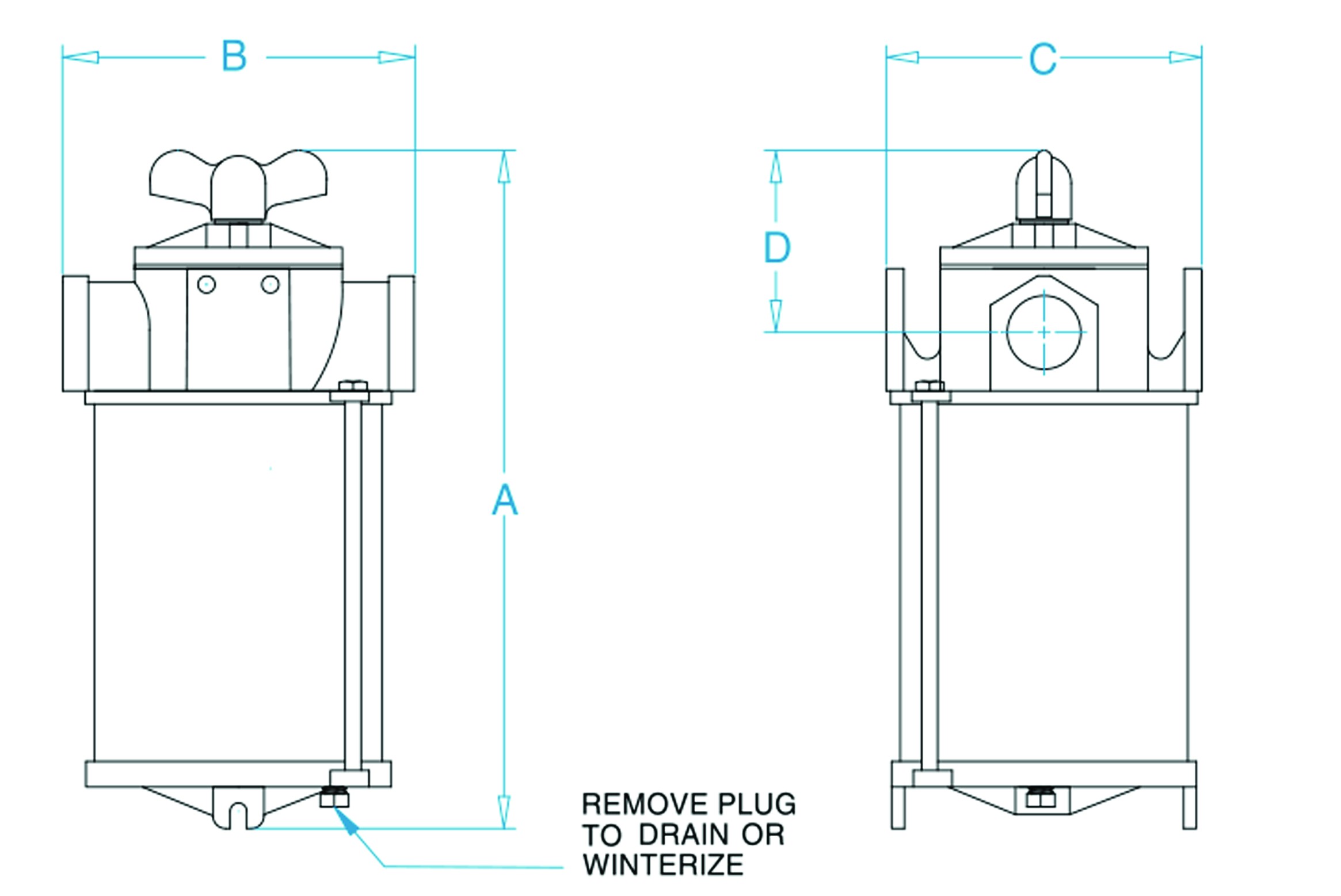 SA-1250 Series 1-1/4" Raw Water Strainer | GROCO